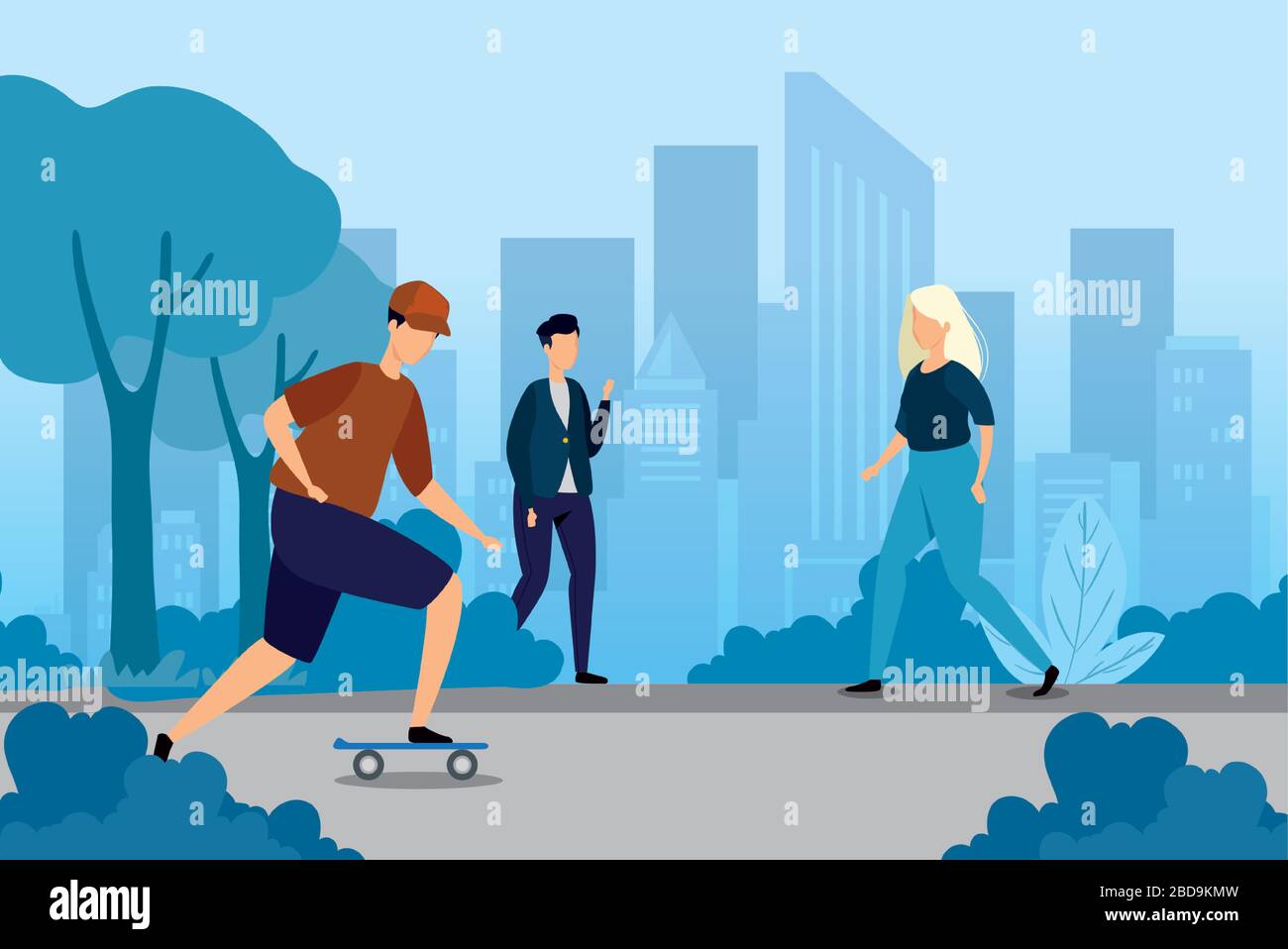 Urban meeting place Stock Vector Images - Alamy