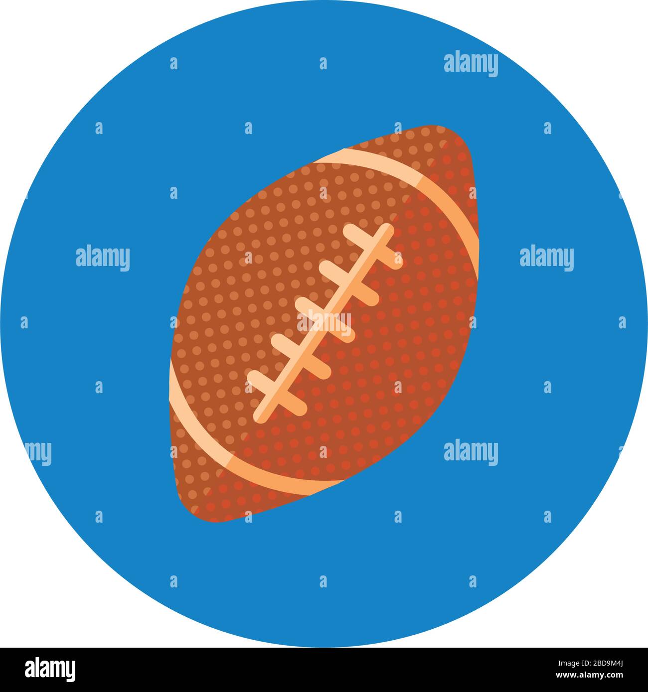 football american sport balloon block and flat style Stock Vector Image ...