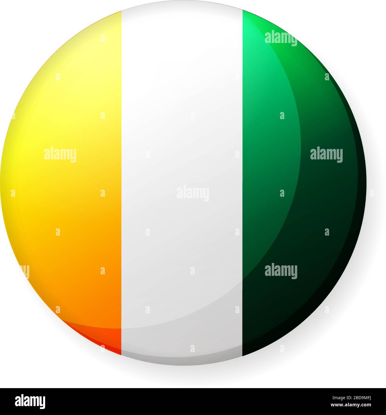 Flag of the ivory coast Stock Vector Images - Alamy