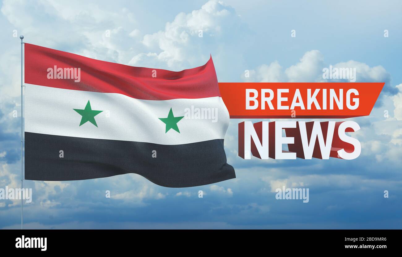 Waving syrian flag hi-res stock photography and images - Alamy