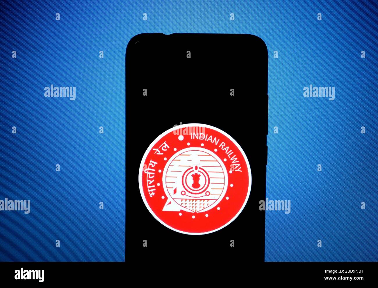 Indian railway logo hi-res stock photography and images - Alamy