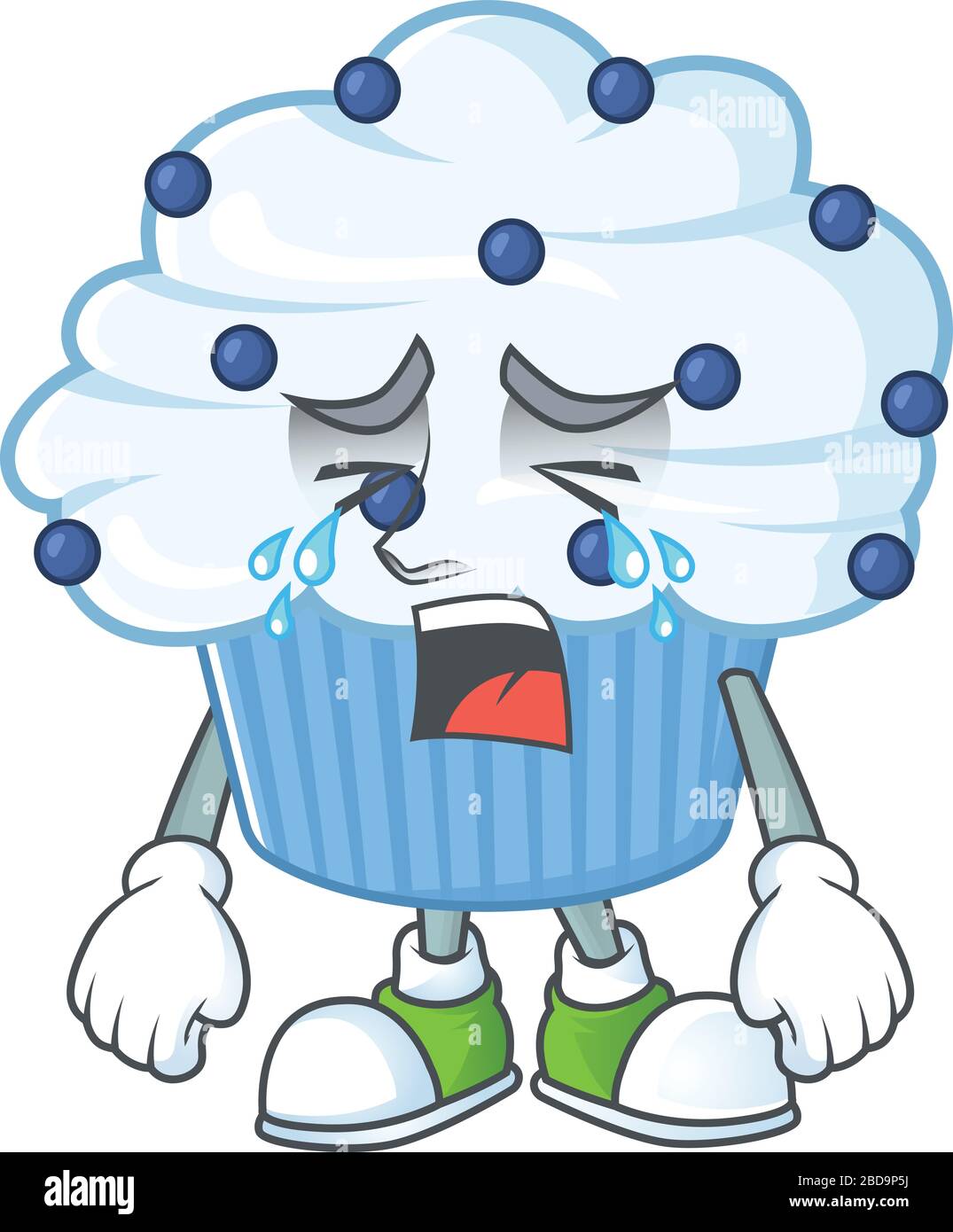 Cartoon character vanilla blue Stock Vector Images - Alamy