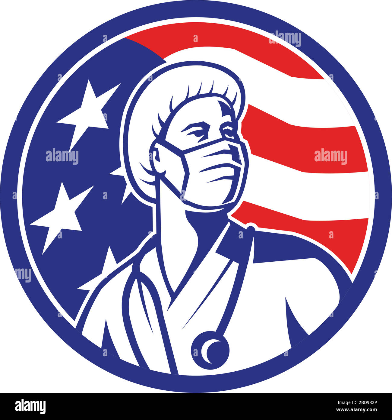 Doctor mascot logo hi-res stock photography and images - Alamy