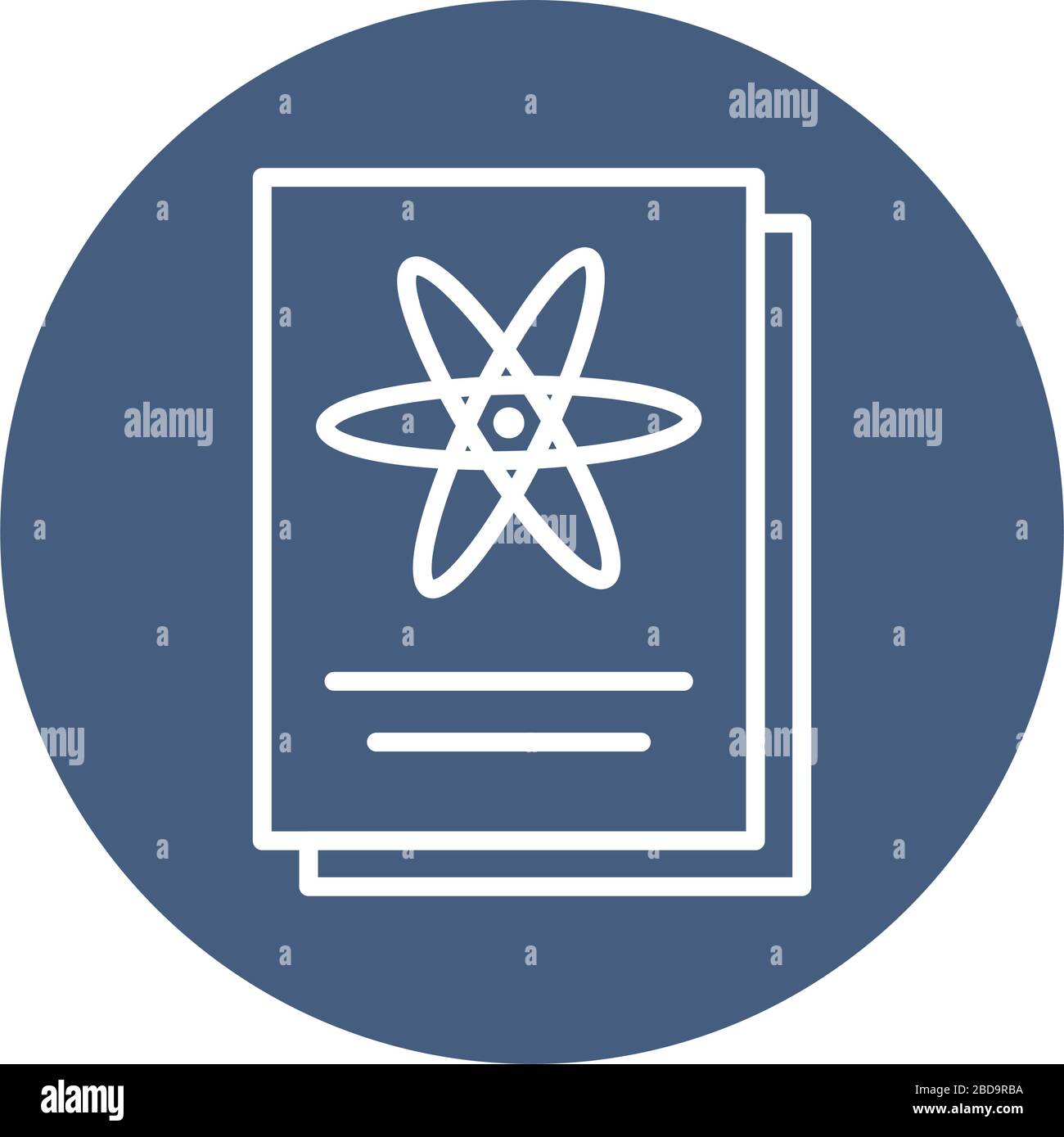 science report icon over white background, block style, vector ...