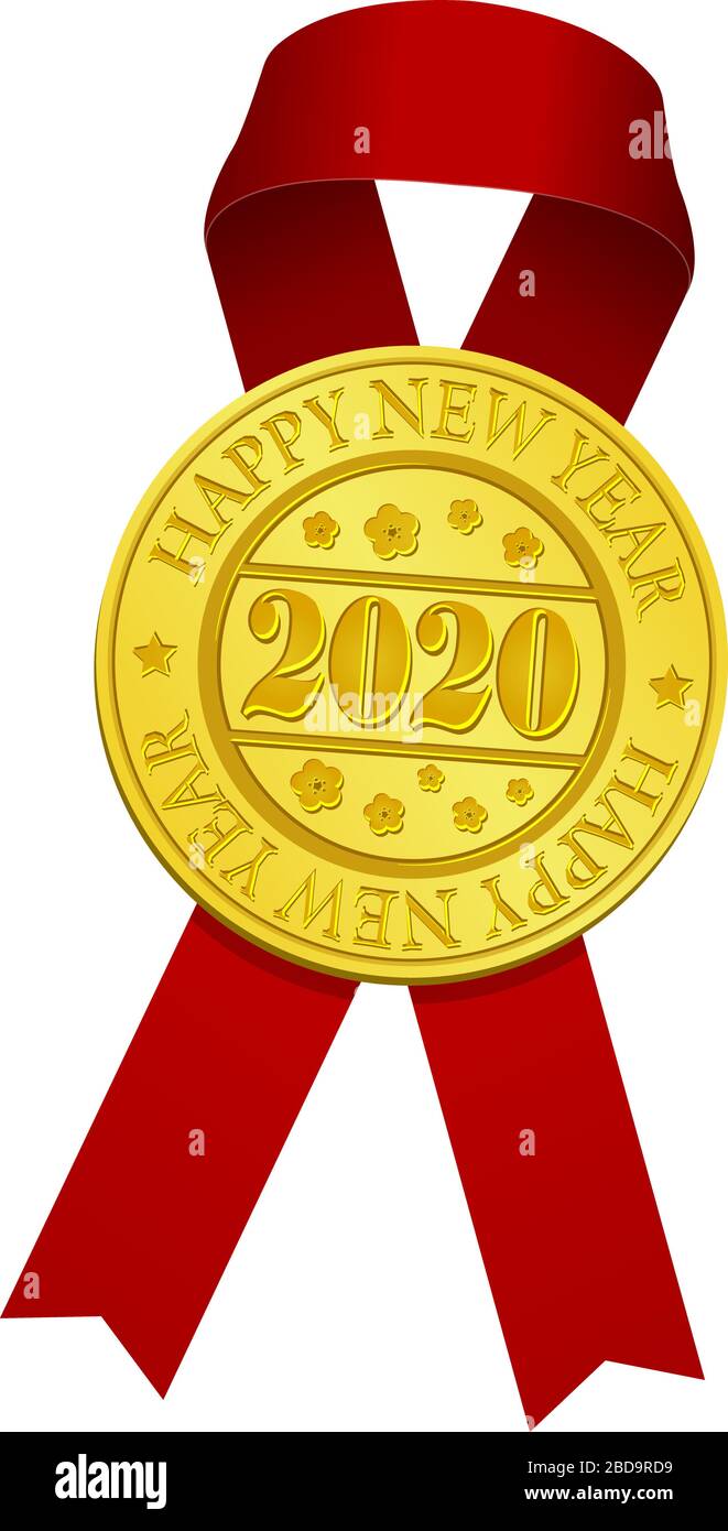 Vector emblem new year Cut Out Stock Images & Pictures - Alamy