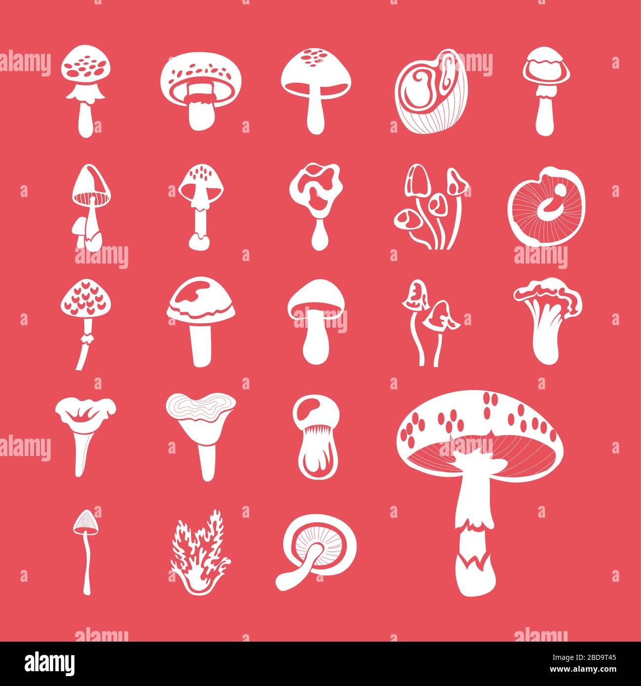 bundle of fungus set icons Stock Vector Image & Art - Alamy