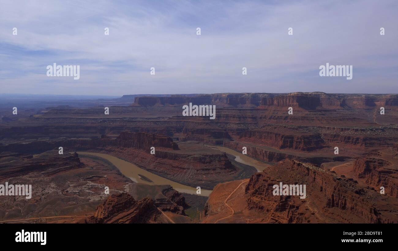 The infinite valley at Dead Horse Point in Utah Stock Photo - Alamy