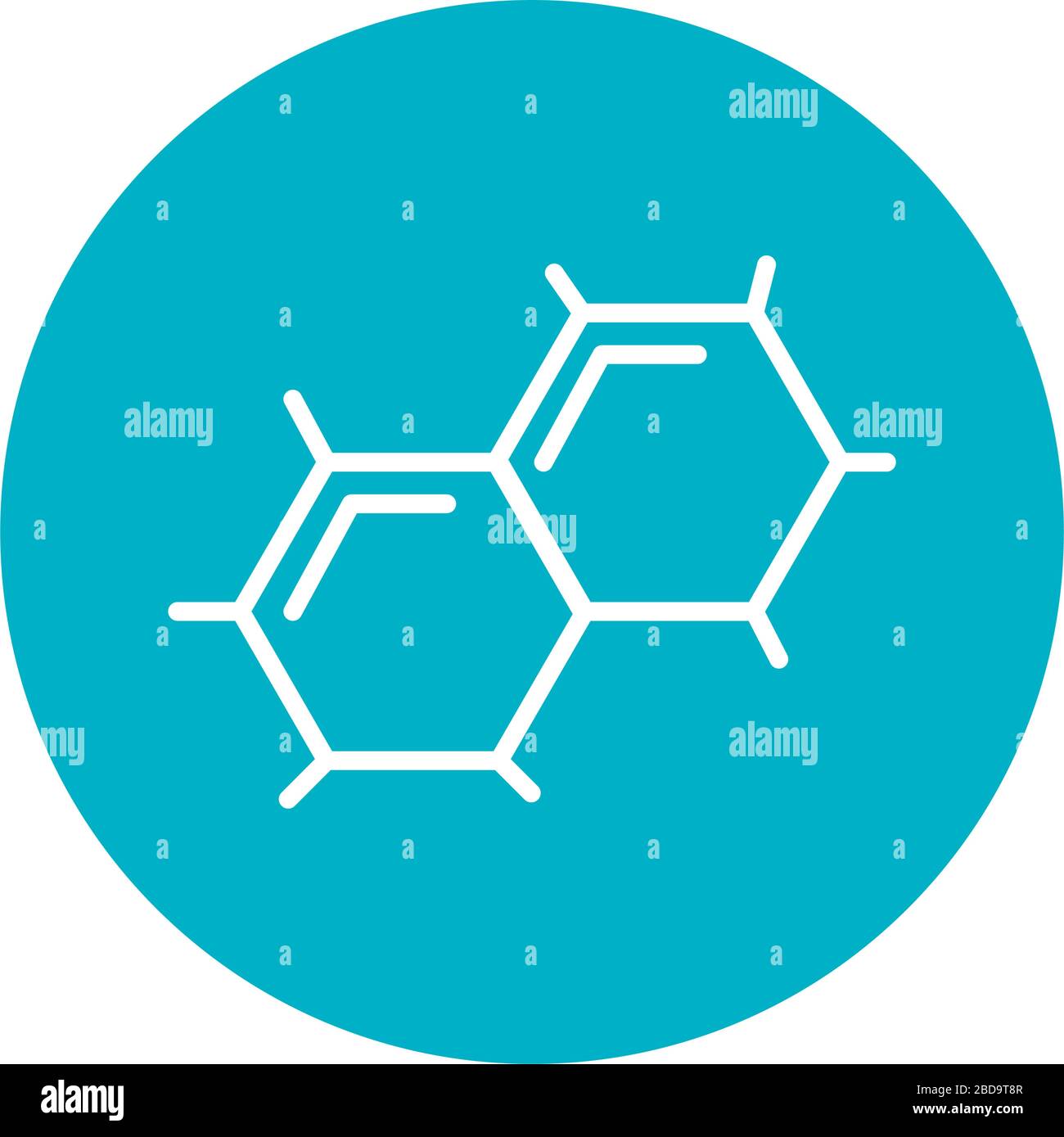 science bond icon over white background, block style, vector ...