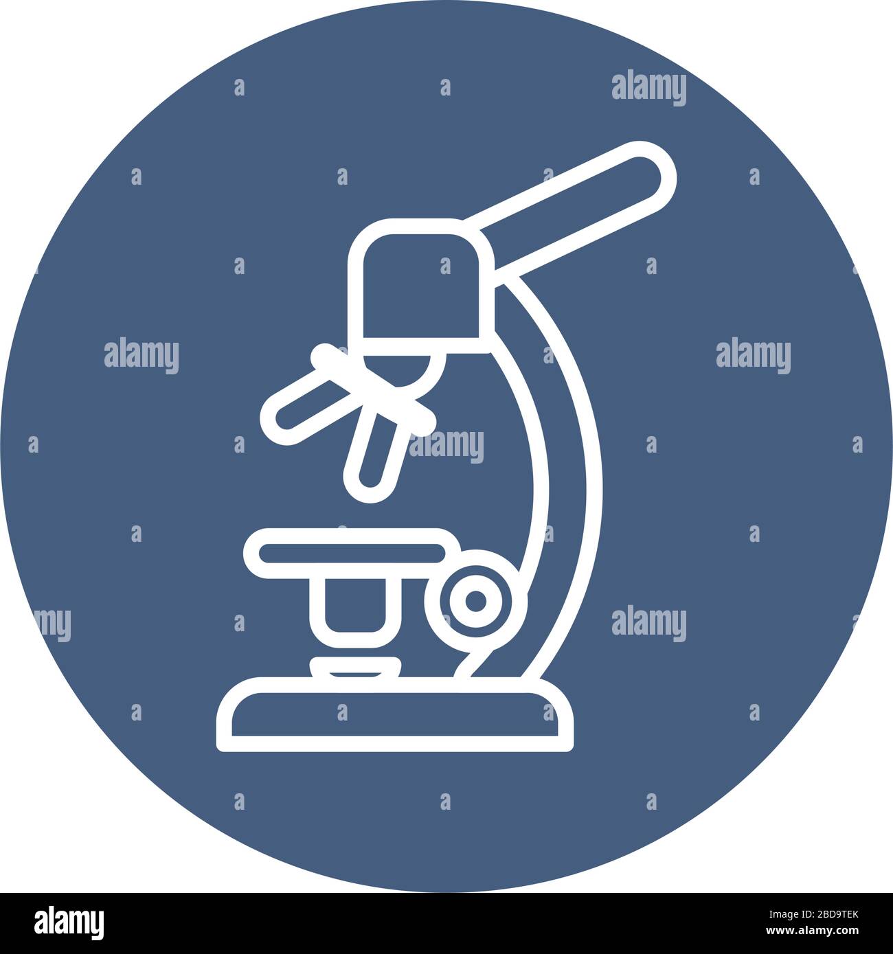 microscope tool icon over white background, block style, vector ...