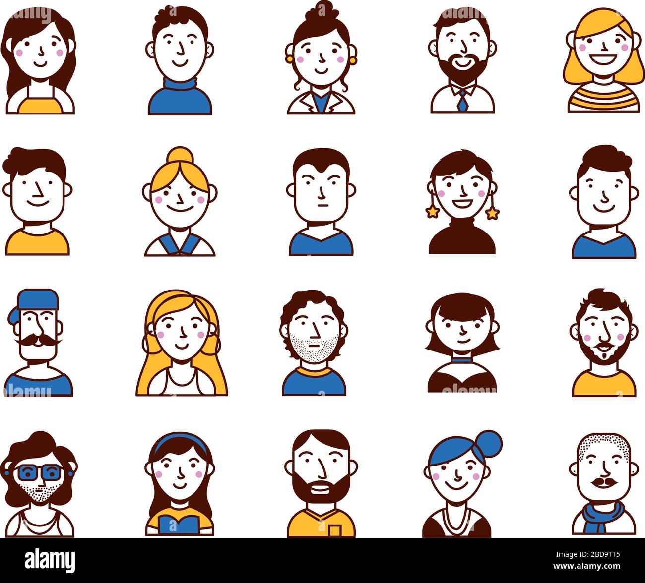 bundle of people group characters Stock Vector Image & Art - Alamy