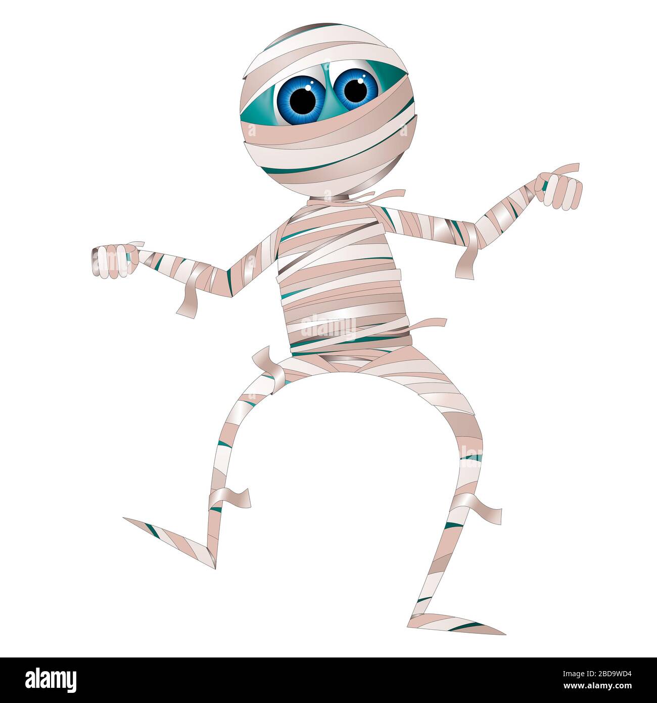 Mummy - Halloween cartoon character Stock Photo - Alamy