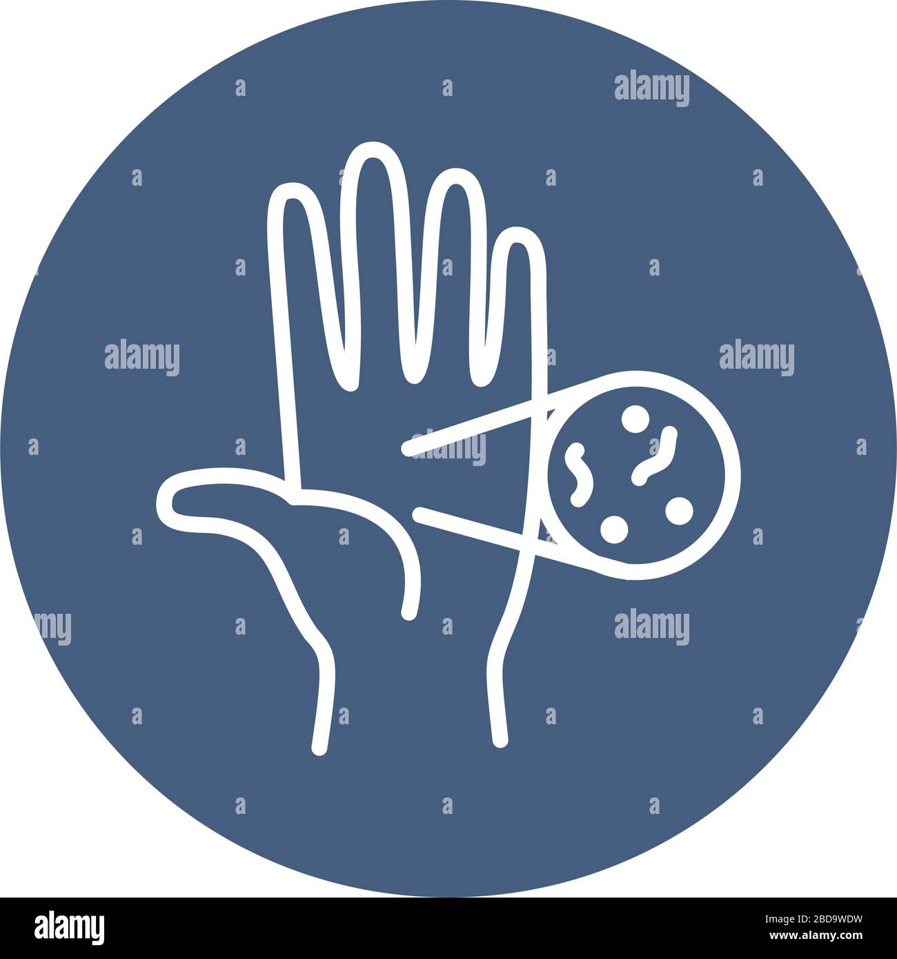 hand and cell icon over white background, block style, vector ...