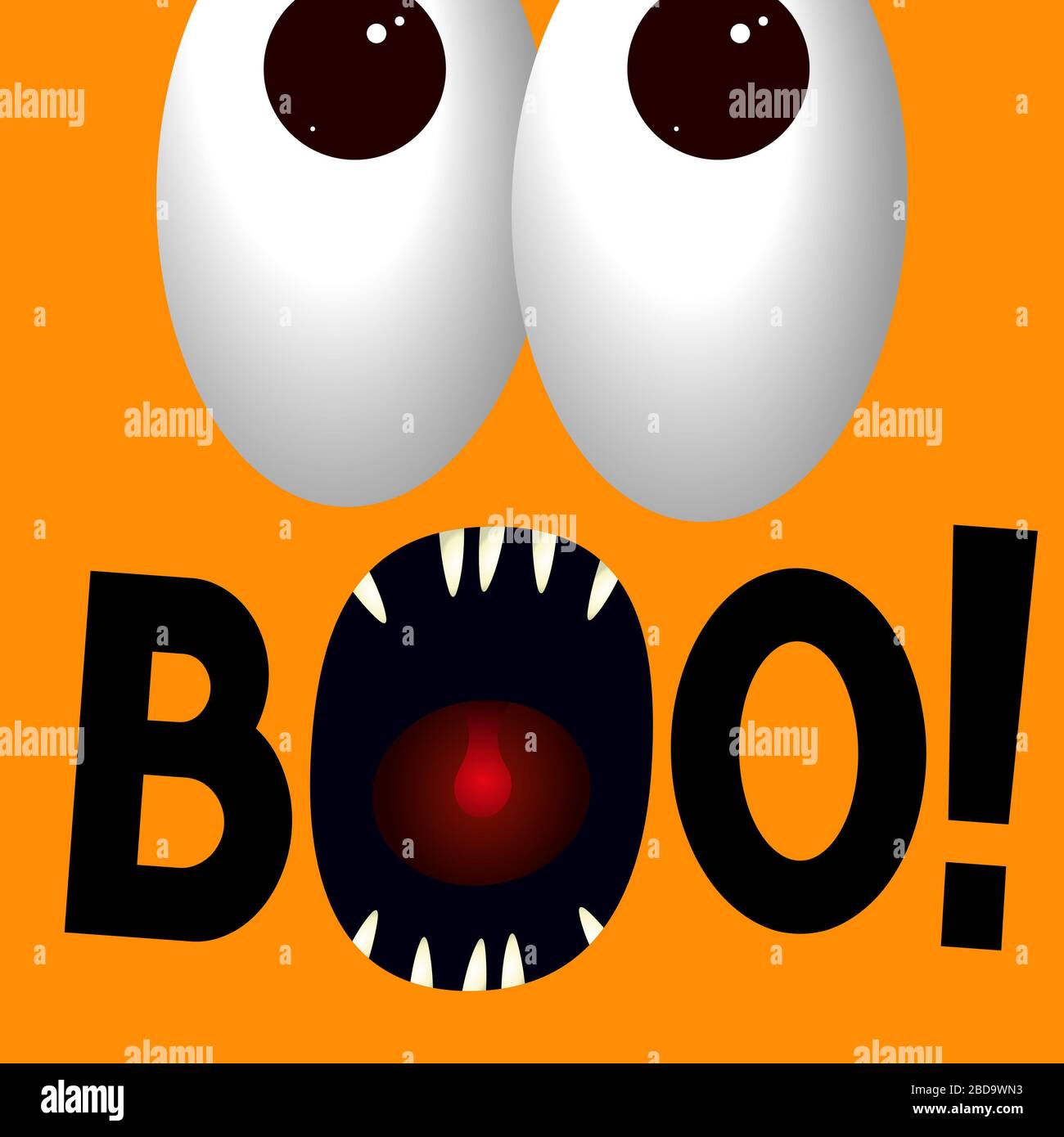 Boo - Halloween poster/ banner Stock Photo - Alamy