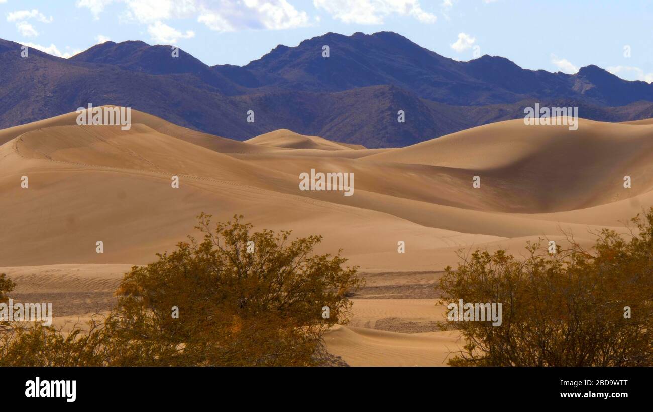 Big Sand Dunes in the desert of Nevada Stock Photo - Alamy