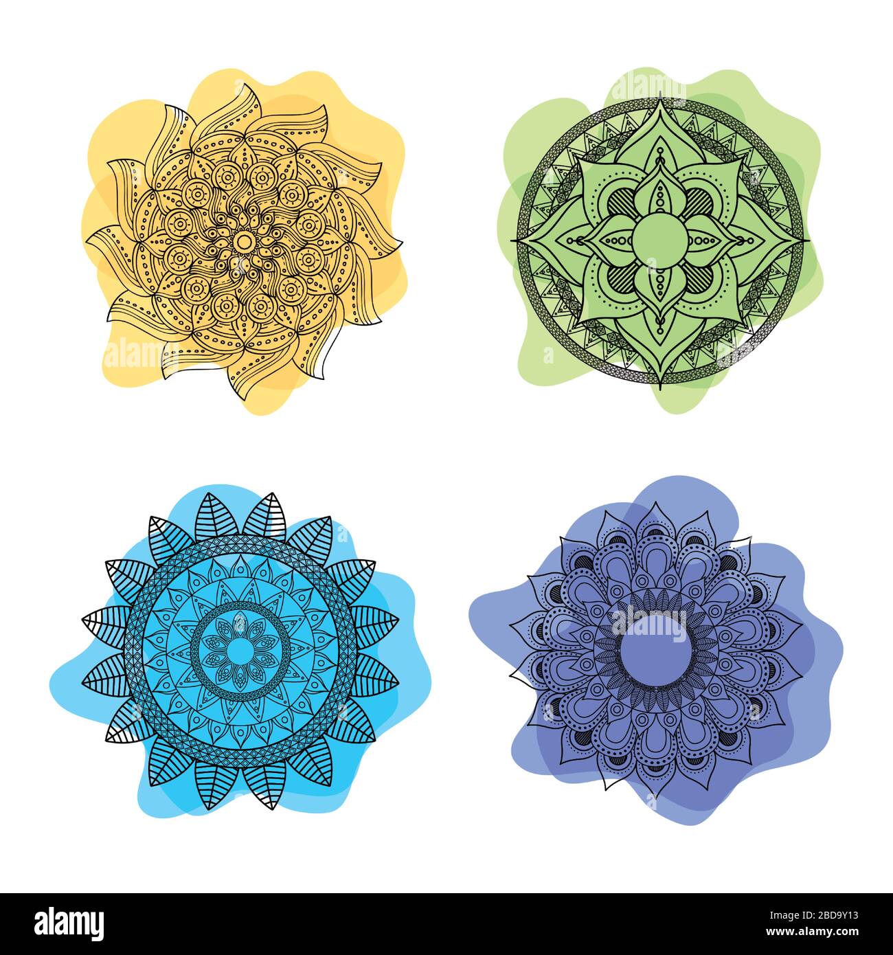 Mandalas zen Stock Vector Images - Alamy