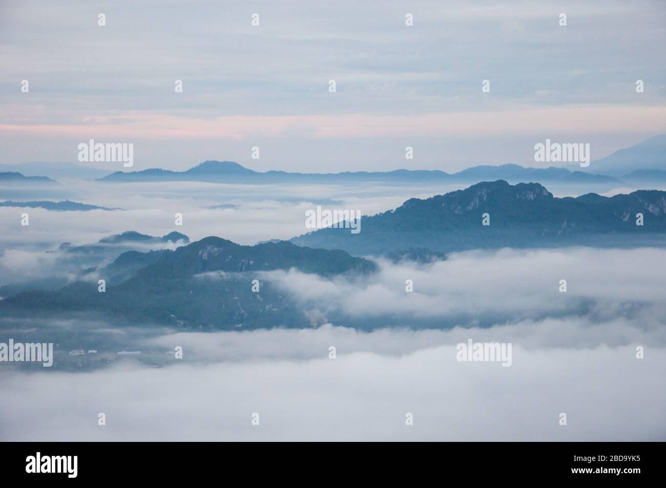 The landscape of Toraja as seen from Lolai site in North Toraja. Tana ...