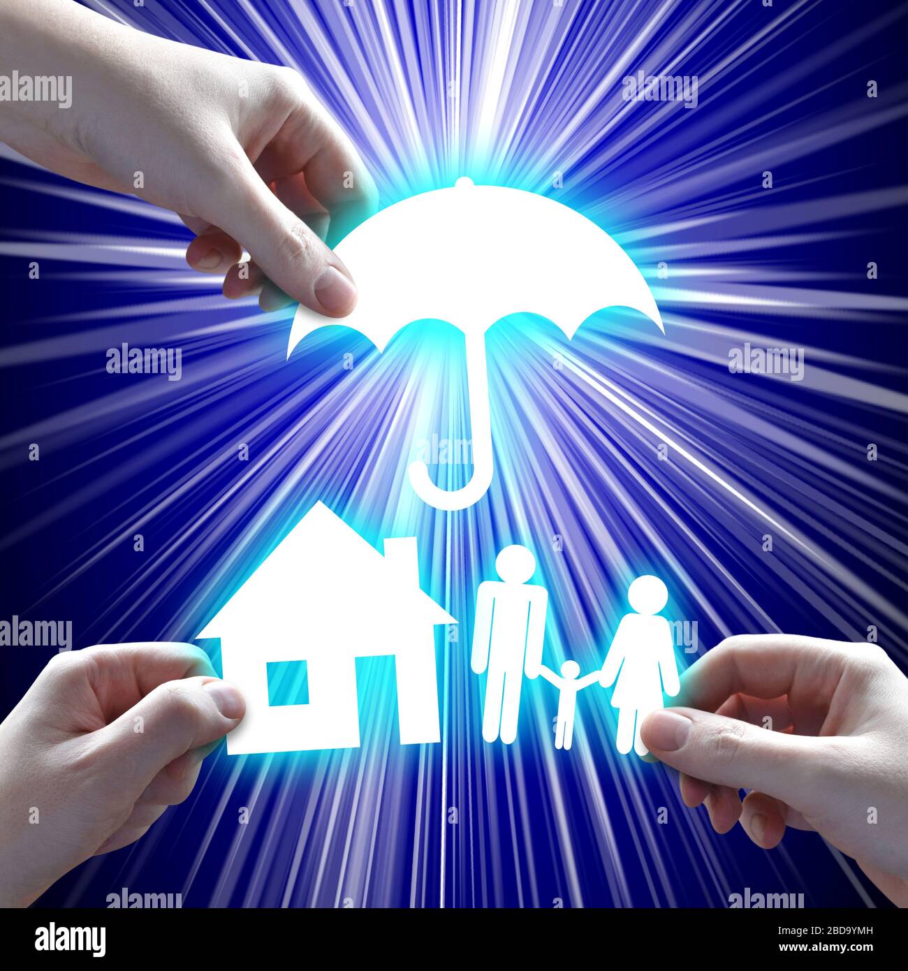 Hand and family protection concept, human hands Stock Photo - Alamy