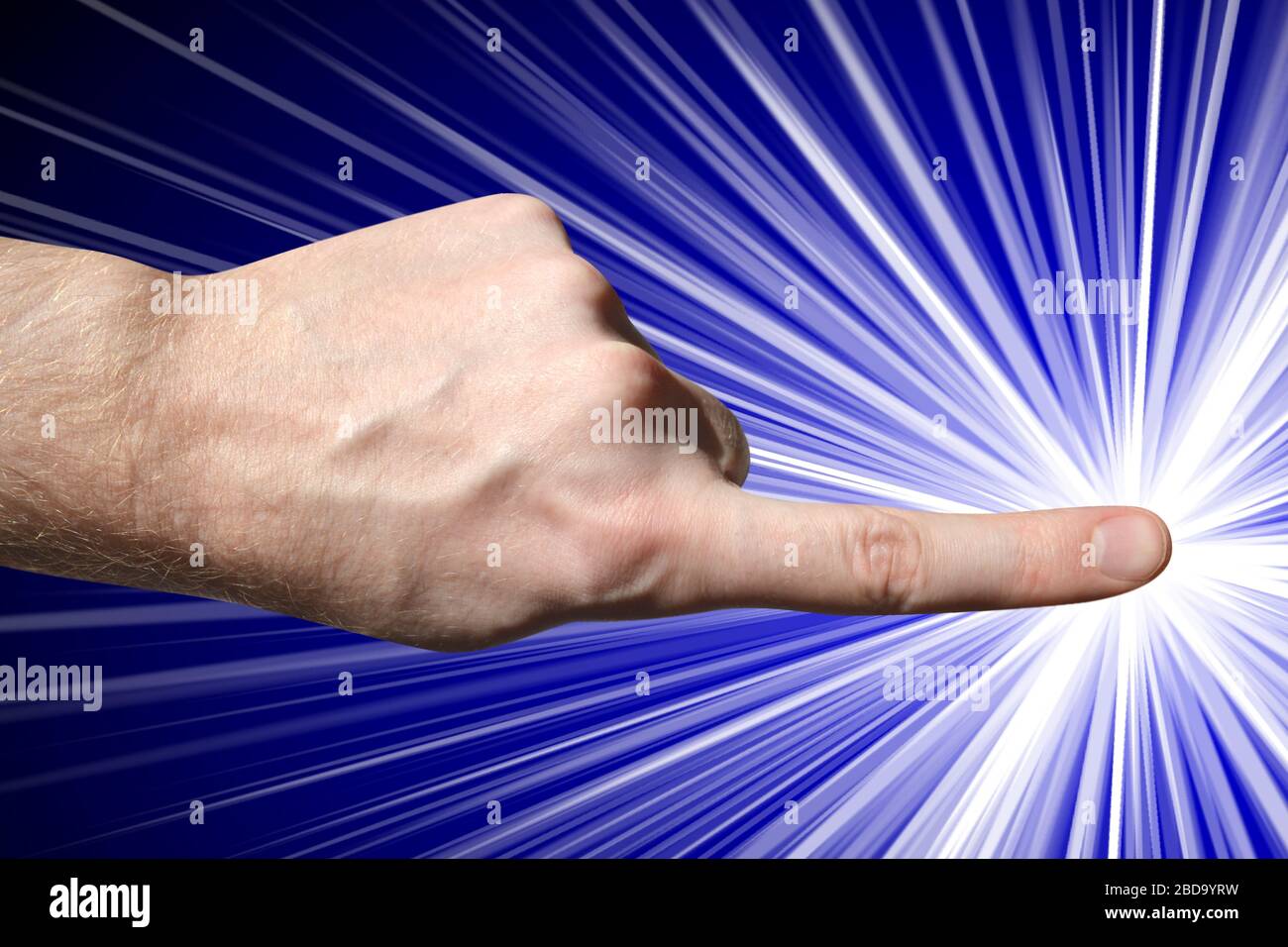 Human hand - pointing finger Stock Photo - Alamy