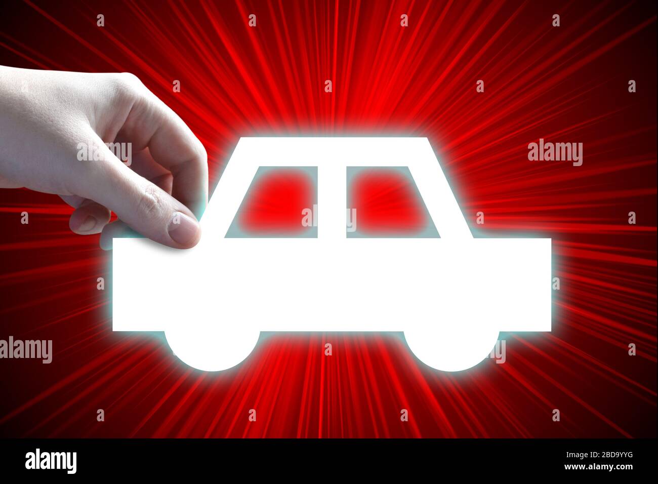 Car insurance concept, human hand Stock Photo - Alamy