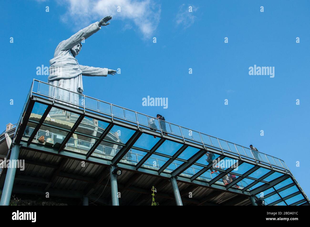 The Jesus Blessing statue at Buntu Burake site in Makale, Tana Toraja ...