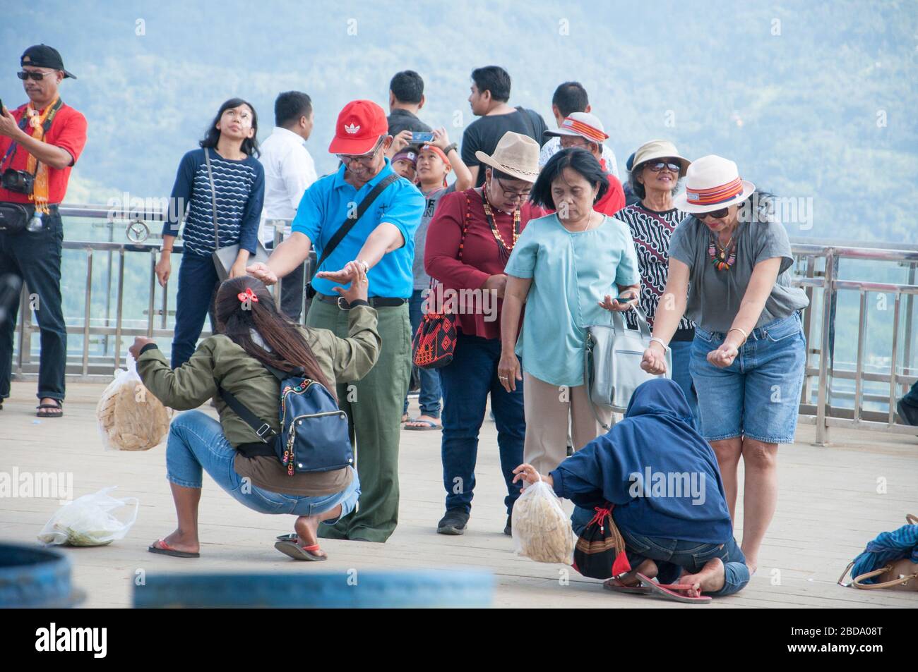 The Jesus Blessing statue at Buntu Burake site in Makale, Tana Toraja ...