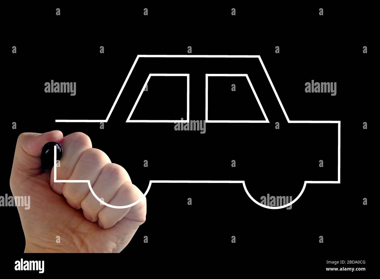 Car insurance, hand Stock Photo - Alamy