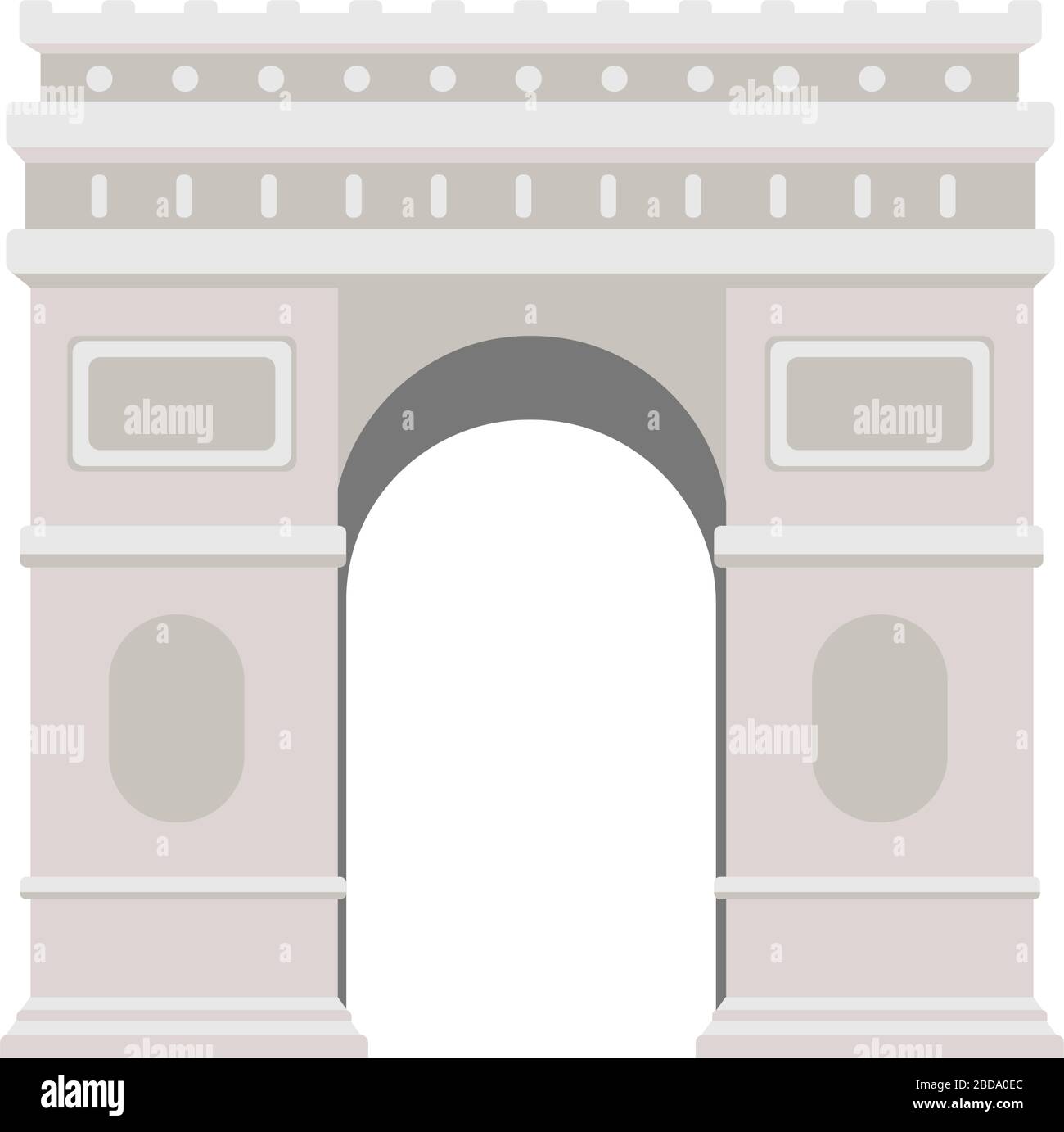 Arc de triomphe view Stock Vector Images - Alamy