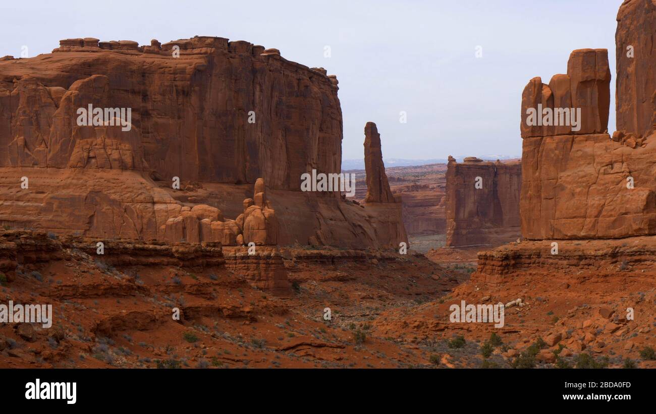 Amazing Scenery at Arches National Park in Utah Stock Photo - Alamy