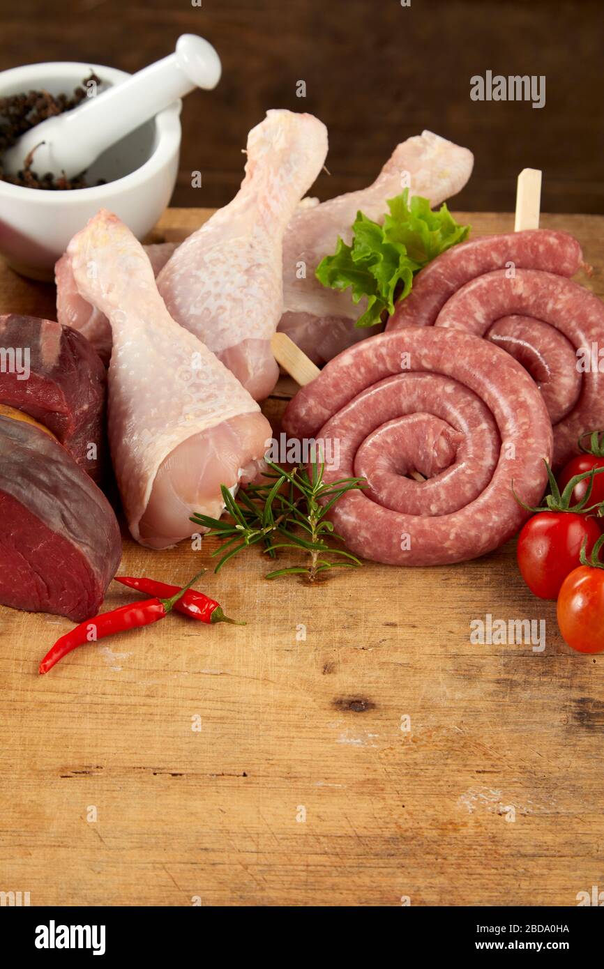 Meat bbq display grill hi-res stock photography and images - Alamy