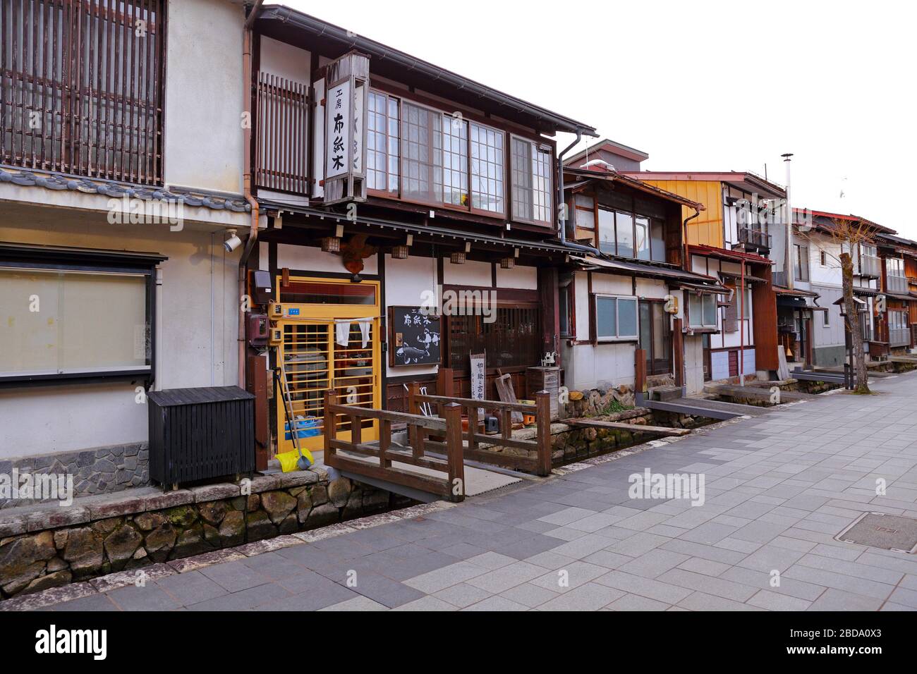 The small town`s Ancient Japanese houses of Hida Furukawa town, Gifu ...