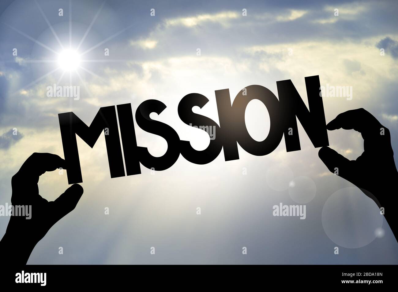 Word lettering mission hi-res stock photography and images - Alamy