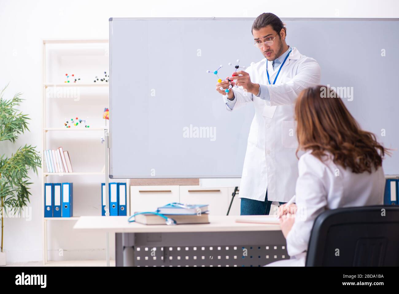 Medical students in the classroom college Stock Photo - Alamy