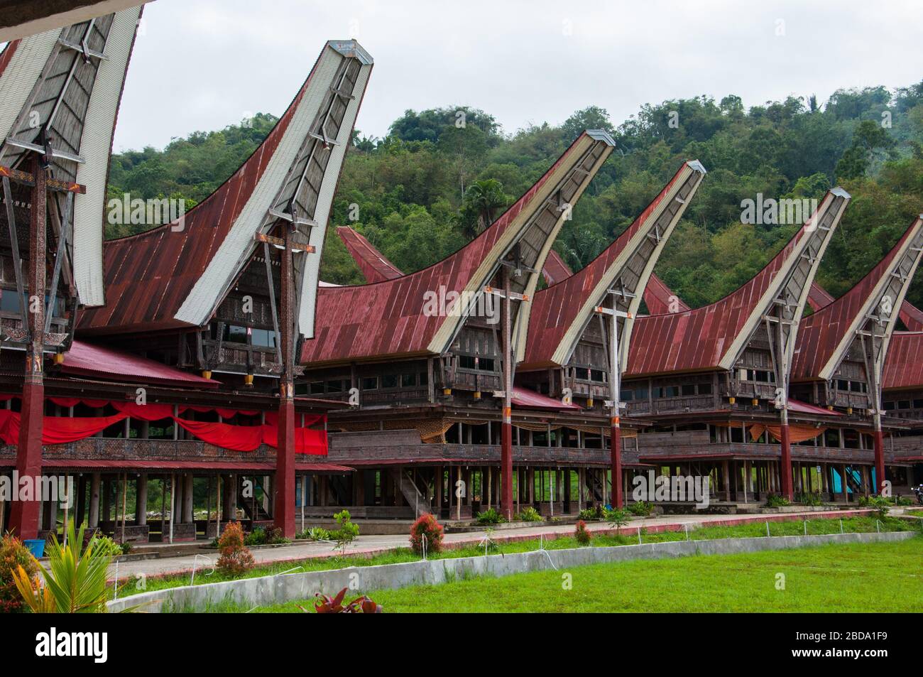 Traditional houses of Toraja tribe. Tana Toraja located in South ...