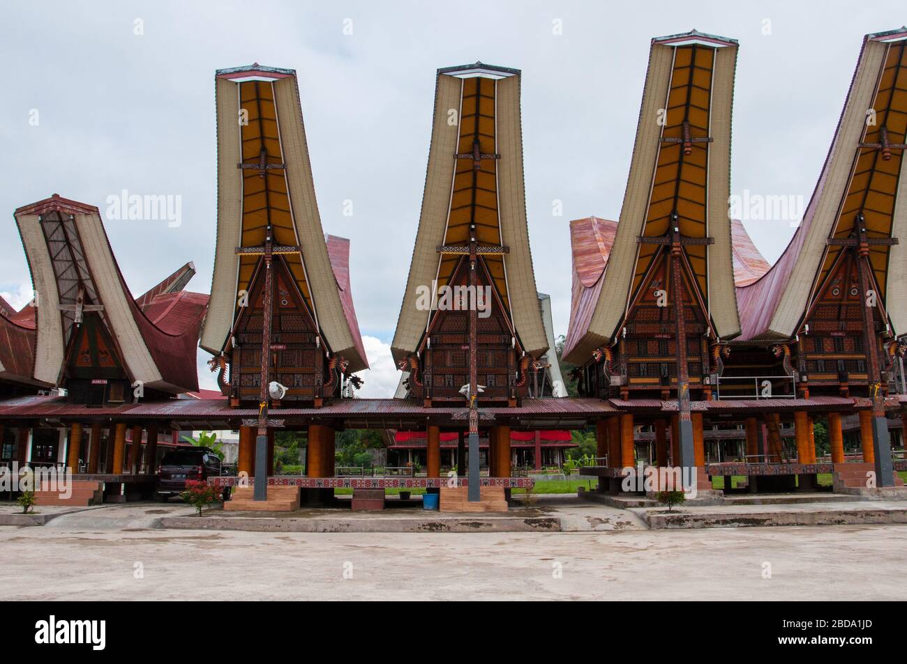 Traditional houses of Toraja tribe. Tana Toraja located in South ...