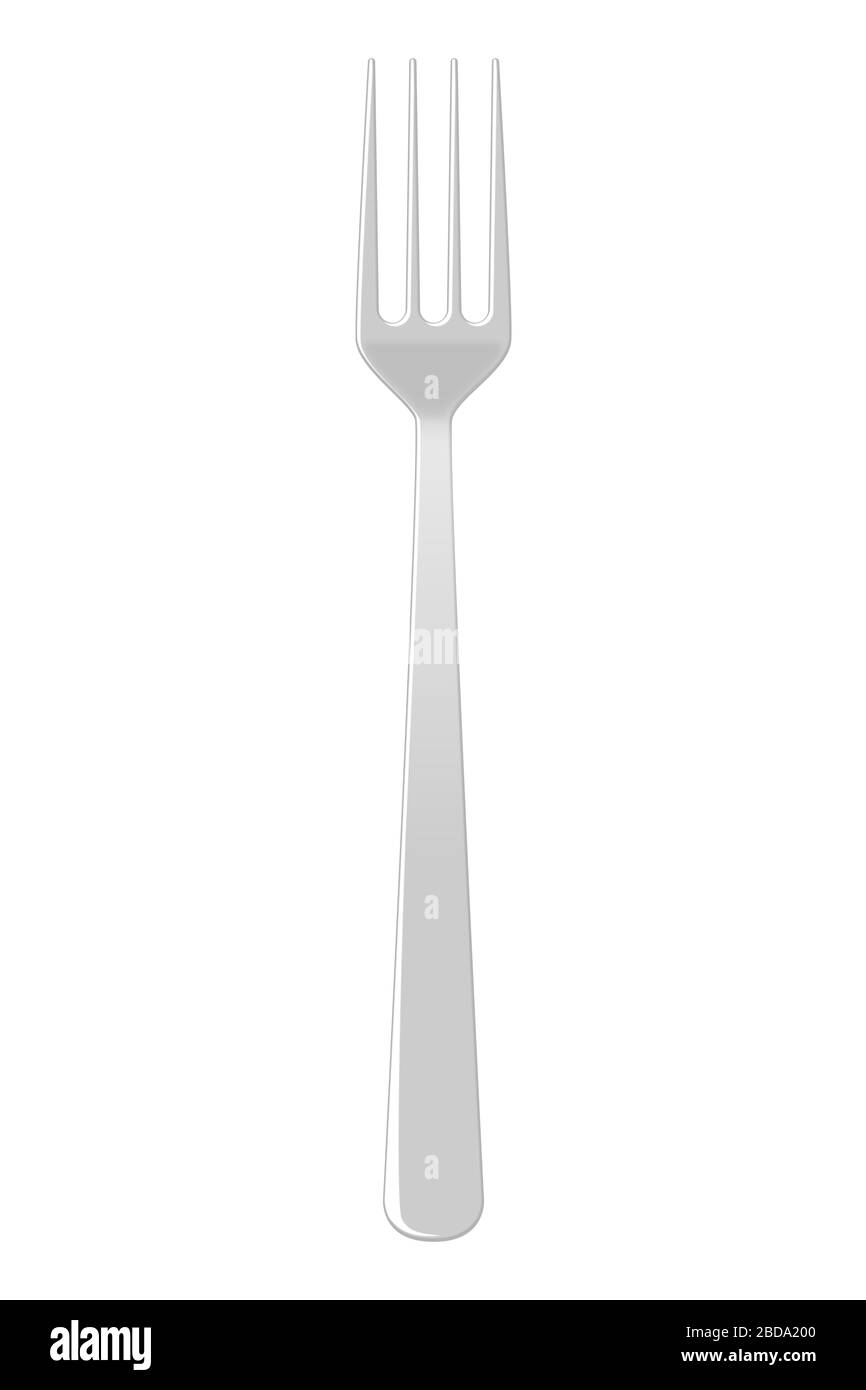 Metal fork isolated on white background Stock Photo - Alamy
