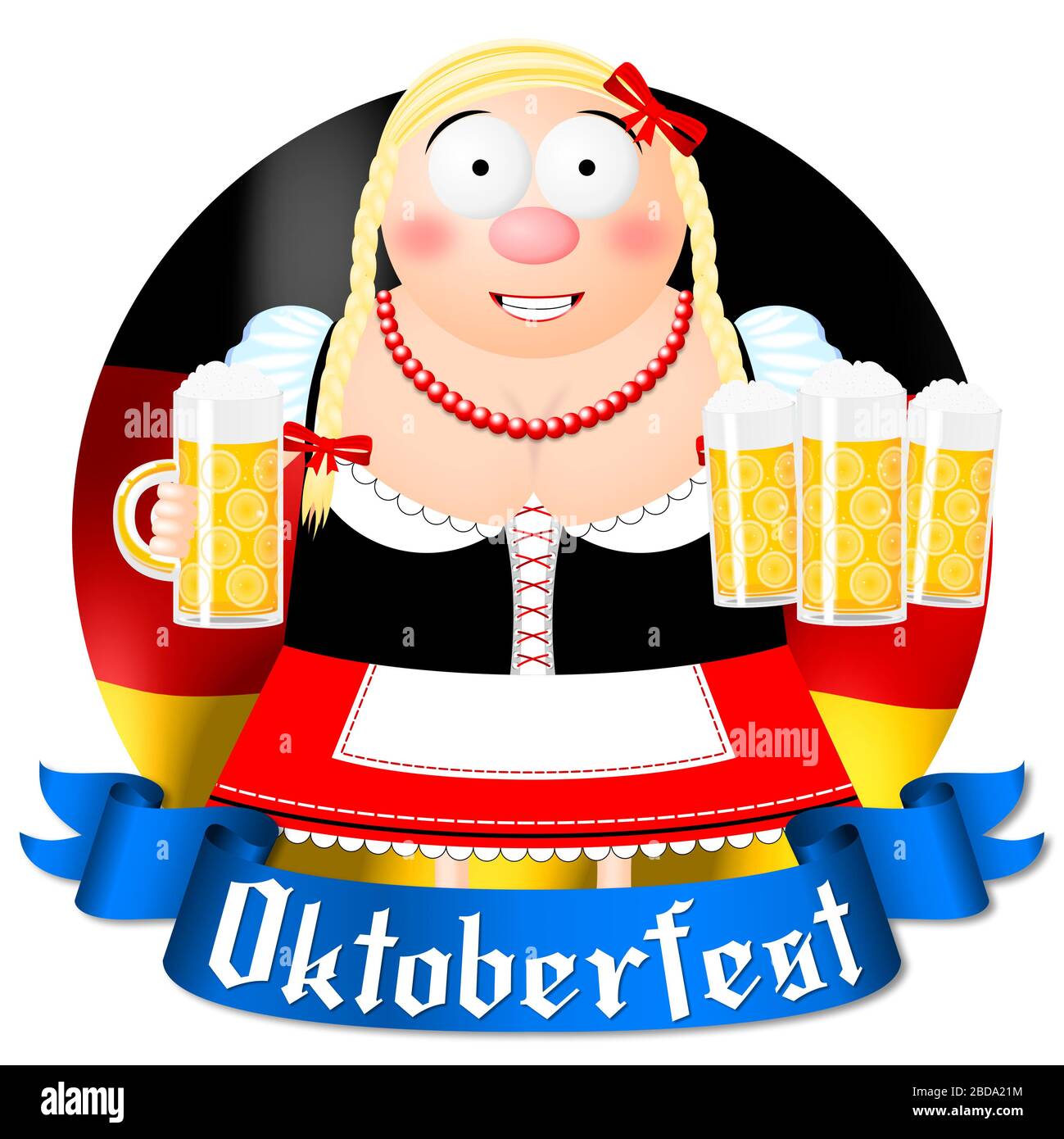 German oktoberfest cartoon hi-res stock photography and images - Alamy