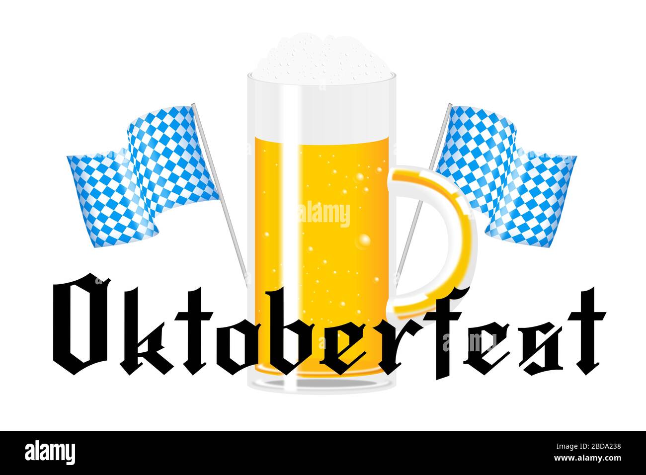 Oktoberfest - flags of Bayern Stock Photo - Alamy
