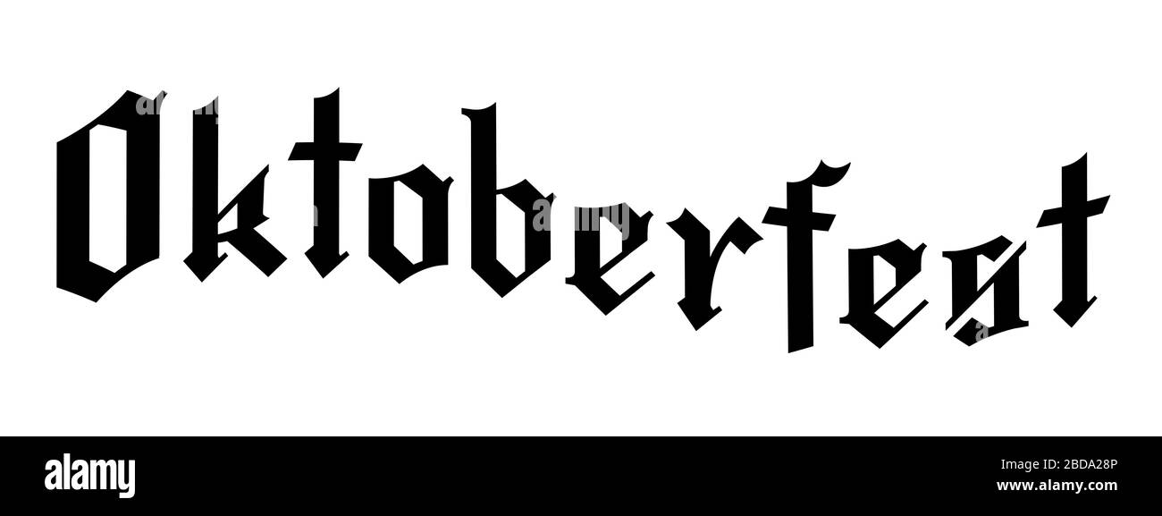 Oktoberfest - typography Stock Photo - Alamy