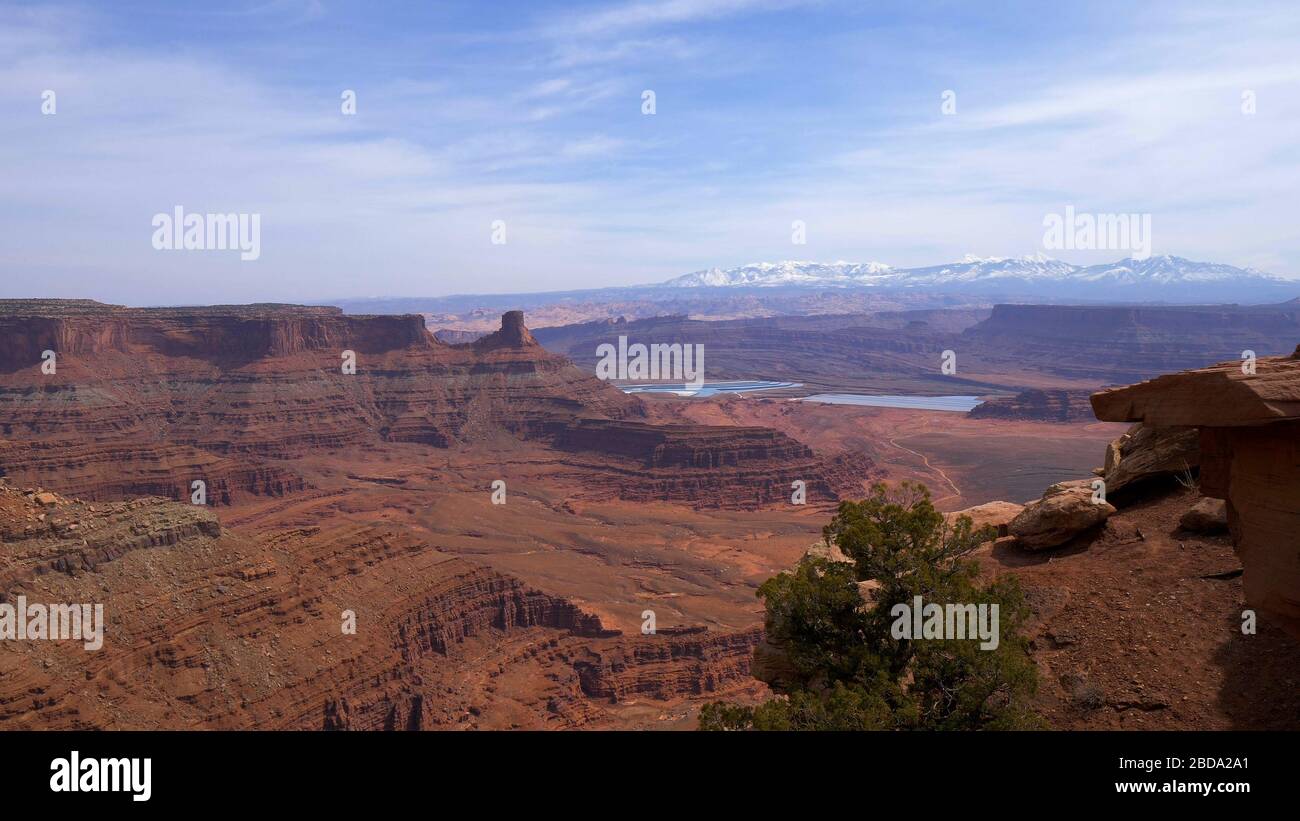 Dead Horse Point in Utah - wide angle view Stock Photo - Alamy