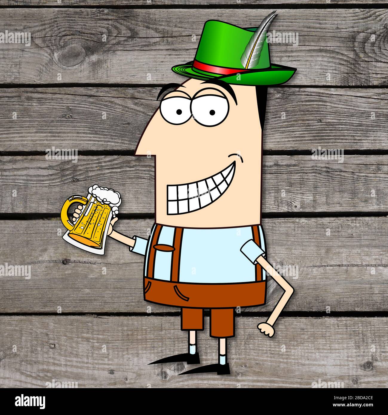 Oktoberfest cartoon character Stock Photo - Alamy