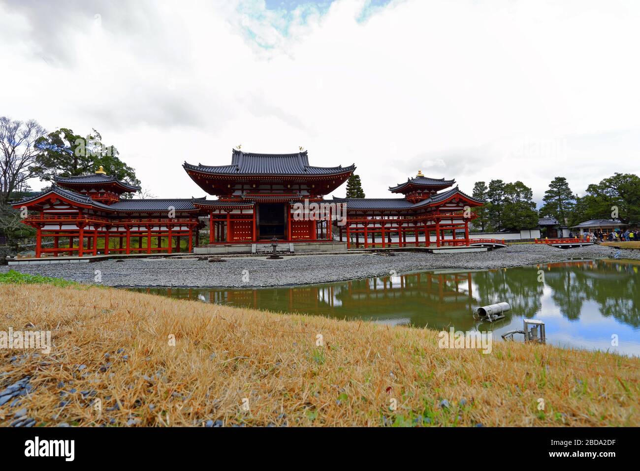 Traditional Japanese architecture in the Byodoin Complex at the city of ...