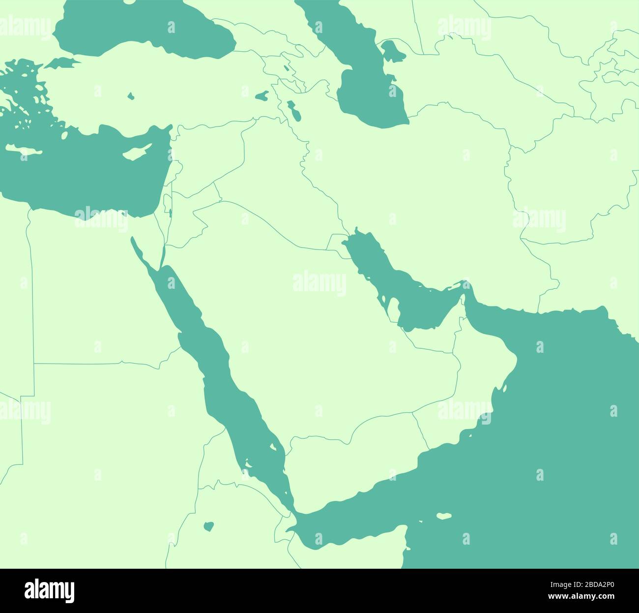 Arab gulf map hi-res stock photography and images - Alamy