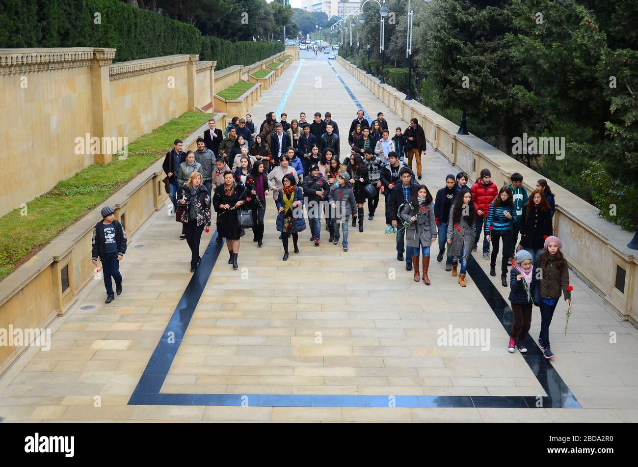 People and The tourists visiting Alley of Martyrs on anniversary of ...