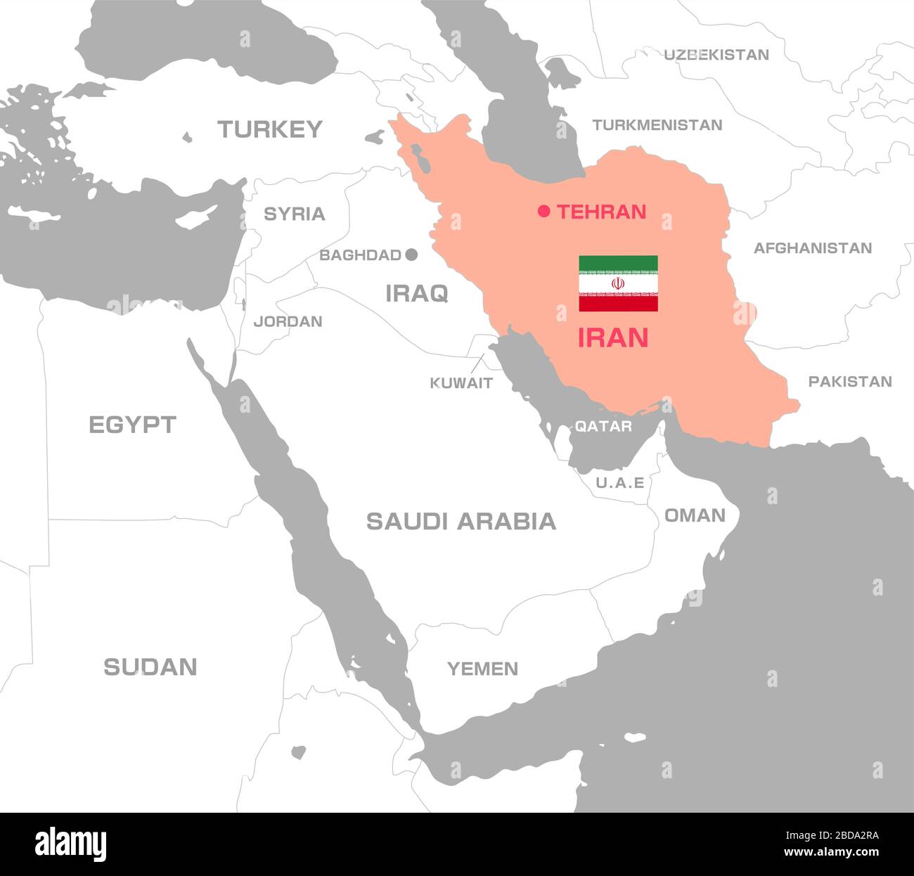 Iran iraq war, map hi-res stock photography and images - Alamy