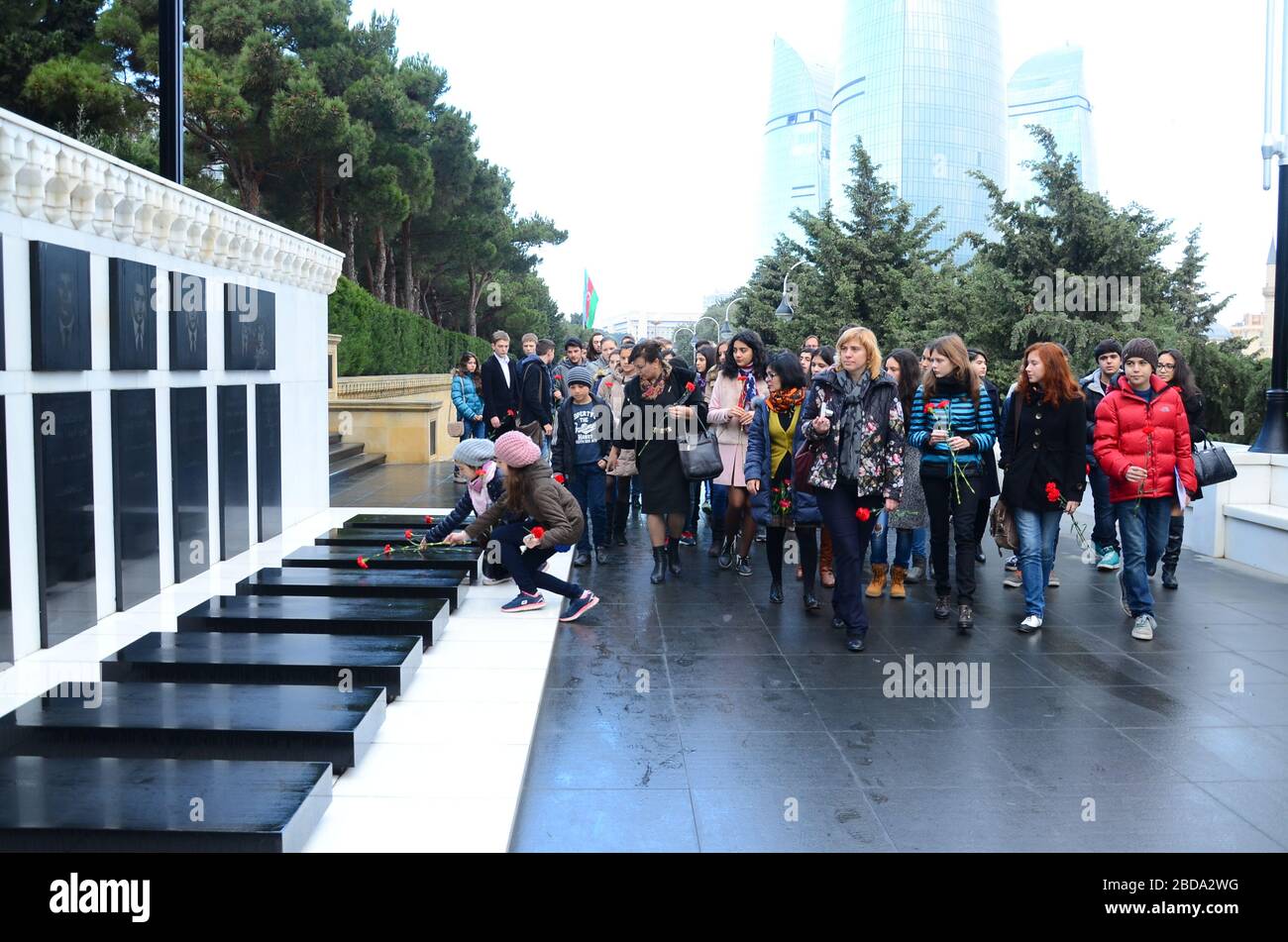 People and The tourists visiting Alley of Martyrs on anniversary of ...