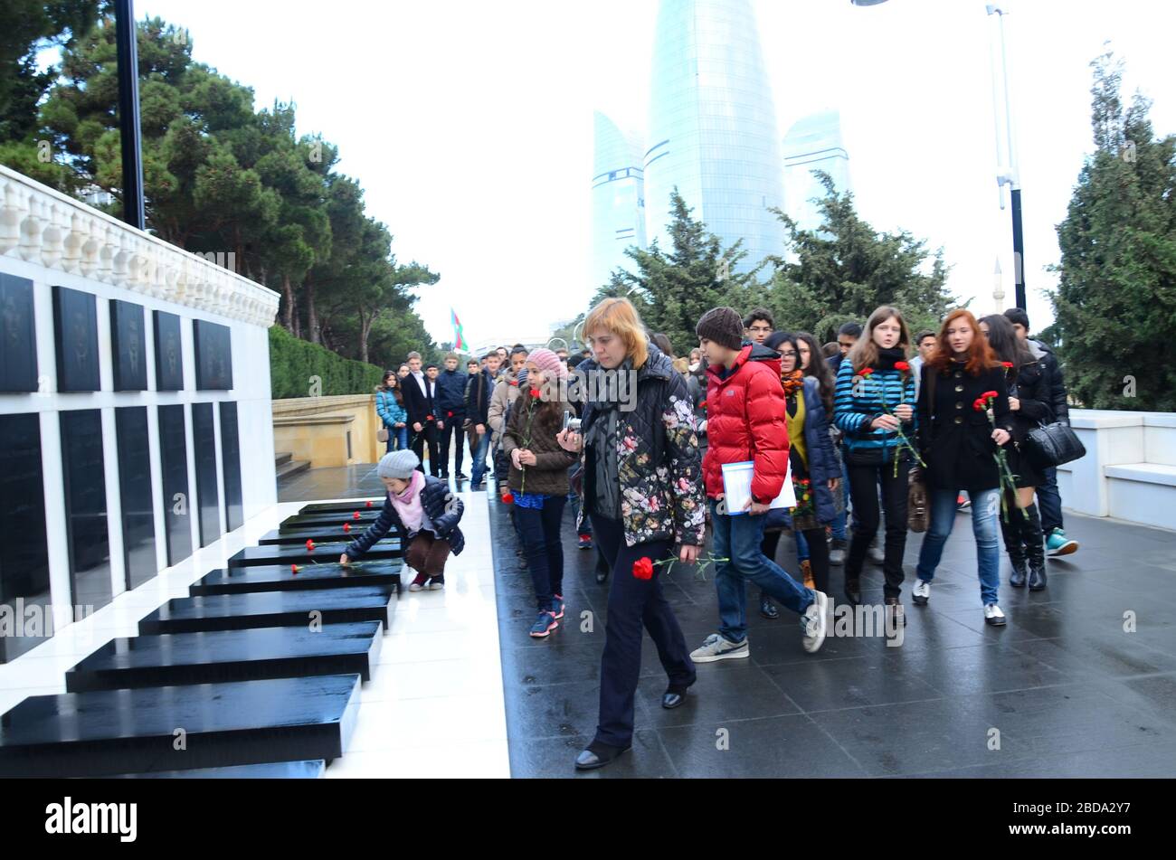People and The tourists visiting Alley of Martyrs on anniversary of ...