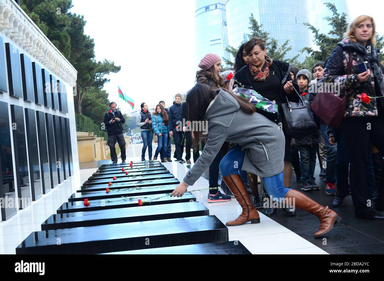 People and The tourists visiting Alley of Martyrs on anniversary of ...