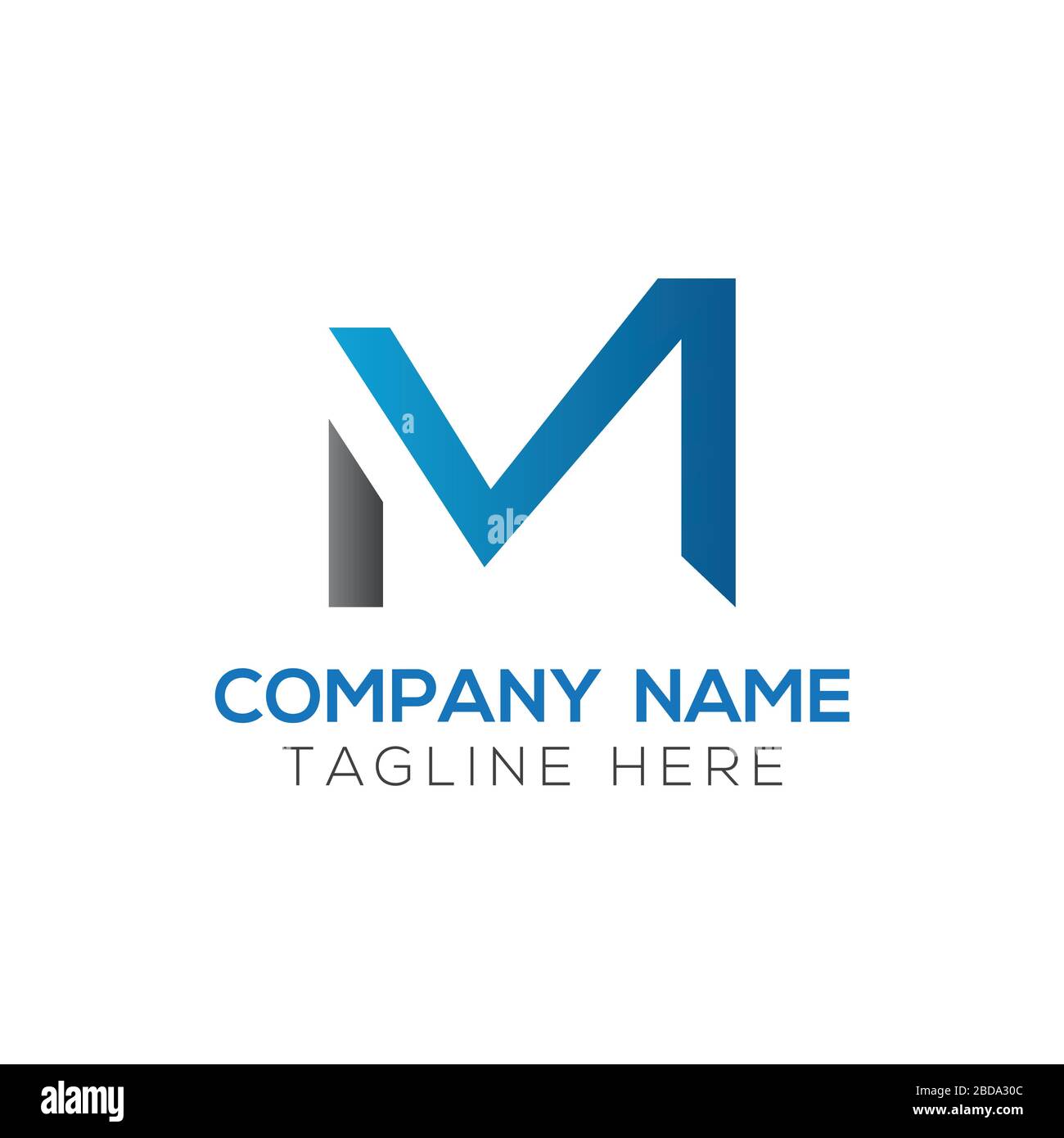 Initial MN letter Logo Design vector Template. Abstract Letter MN logo ...
