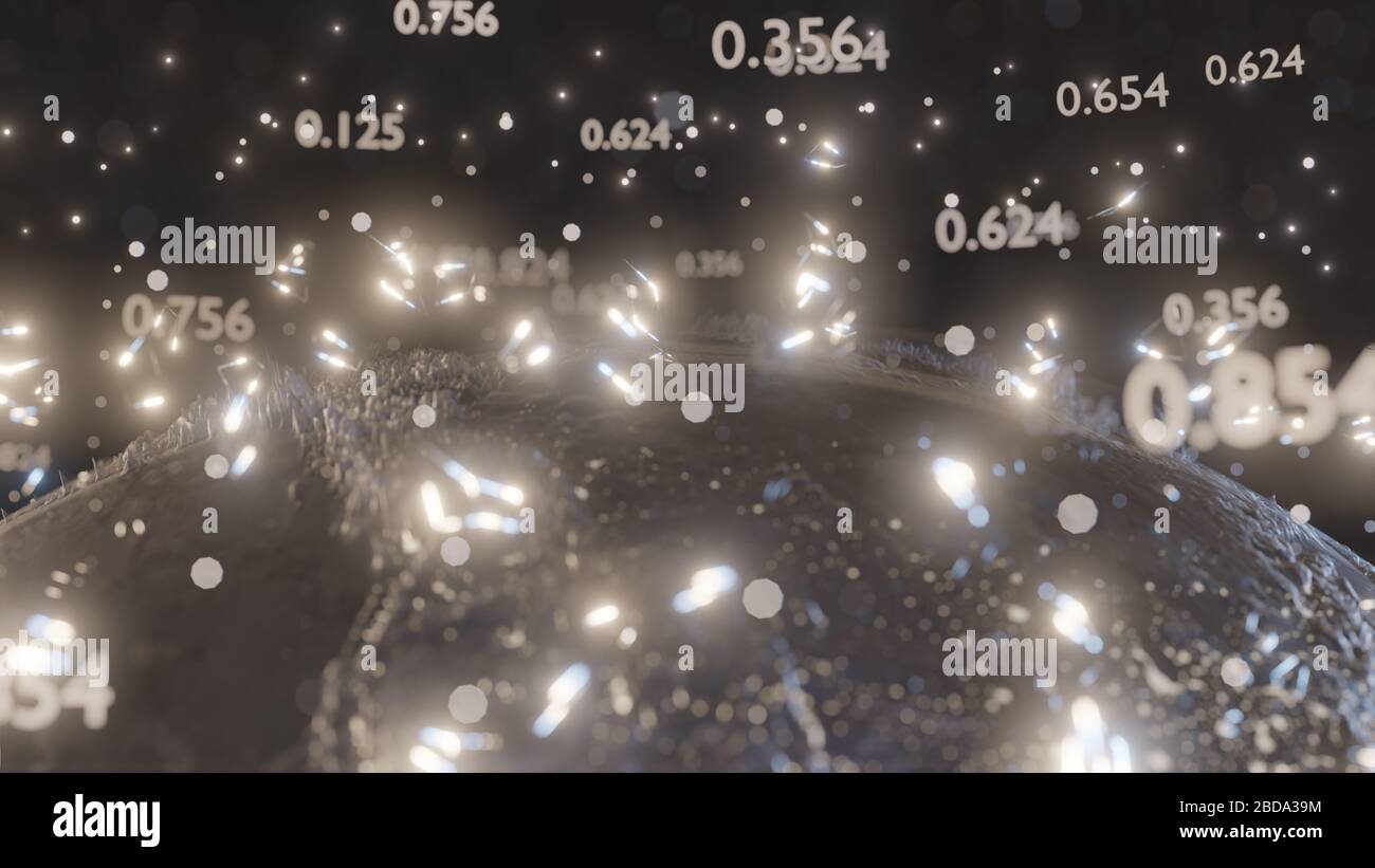 Abstract futuristic planet Earth Stock Photo - Alamy