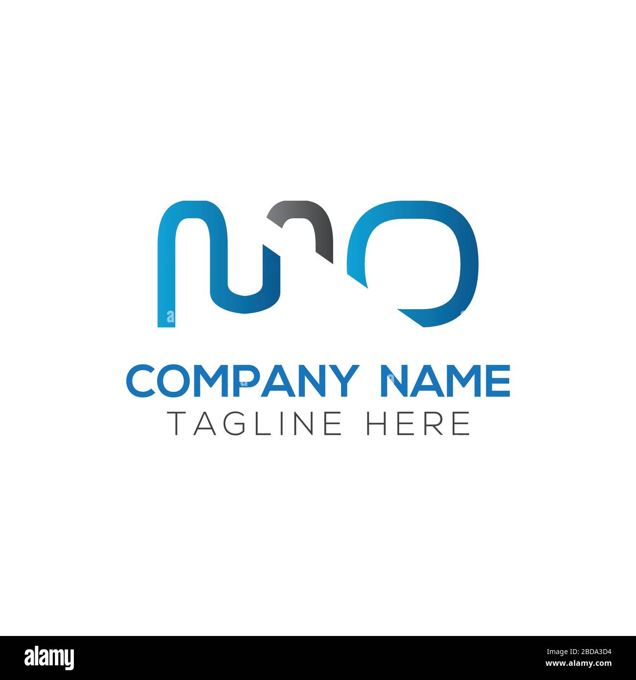 Initial MO letter Logo Design vector Template. Abstract Letter MO logo ...